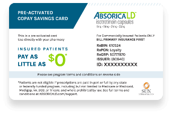Access & Affordability | ABSORICA LD® (isotretinoin)